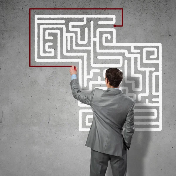 Businessman Finding solution! - Stock Image - Everypixel