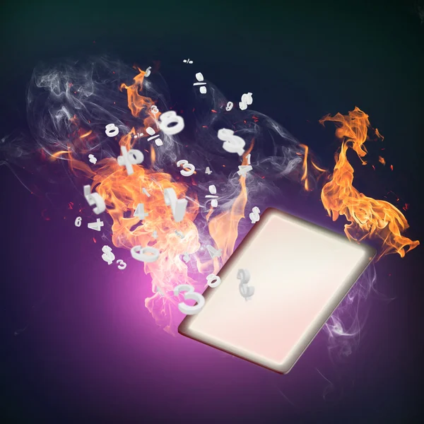 Burning computer screen Stock Photos, Royalty Free Burning computer ...