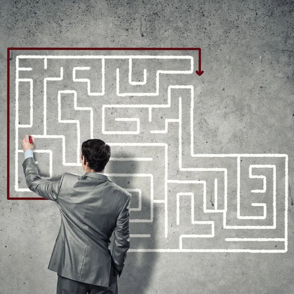 Businessman Finding solution! - Stock Image - Everypixel