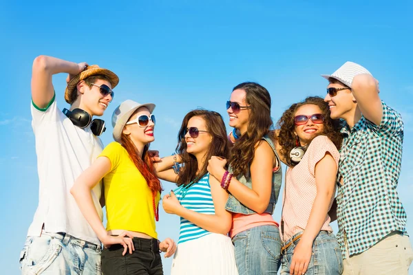 young people wearing sunglasses - Stock Image - Everypixel