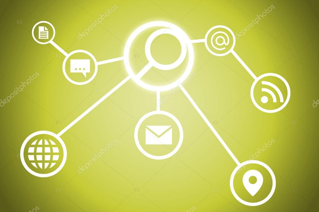 Background with application icons Stock Photo by ©Khakimullin 86525348