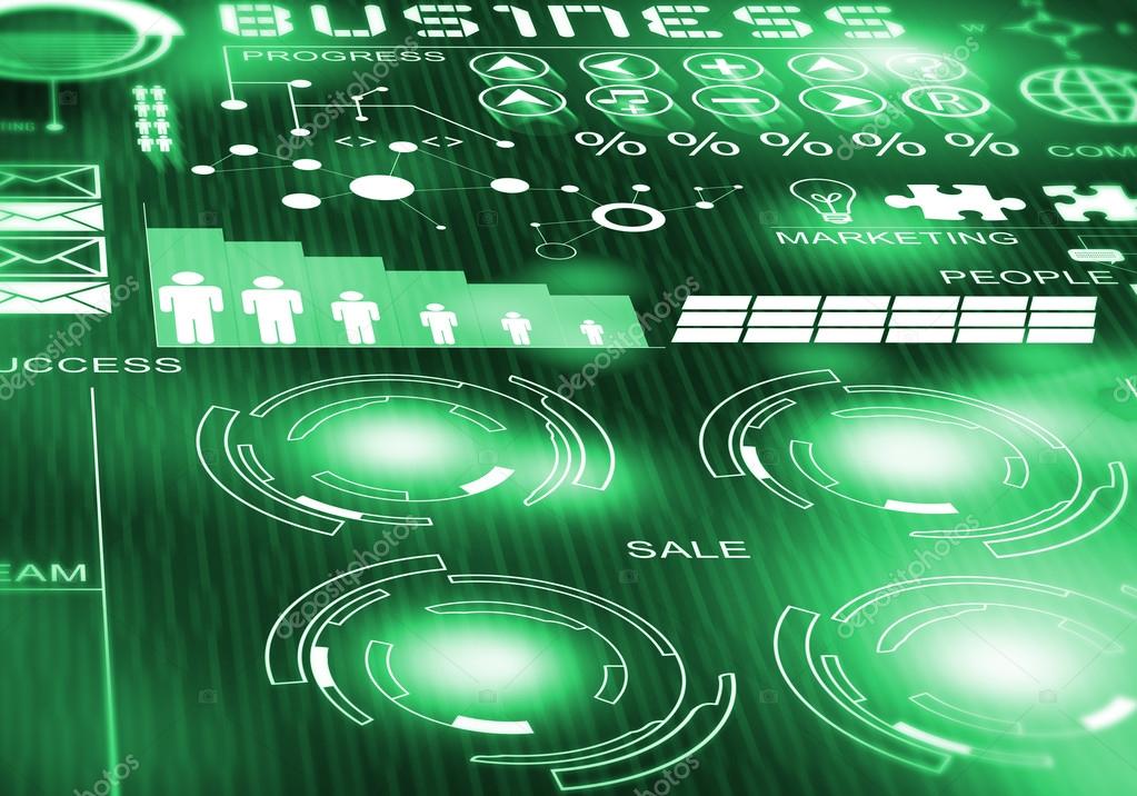 Digital business background Stock Photo by ©Khakimullin 94776060