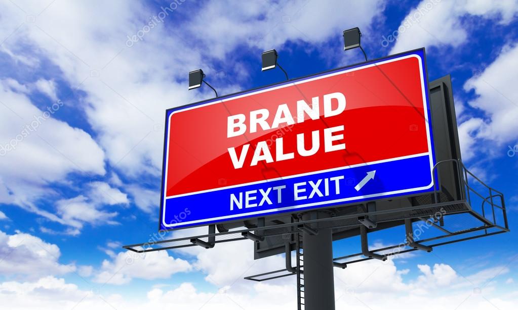 Brand Value on Red Billboard. — Stock Photo © tashatuvango #58013719