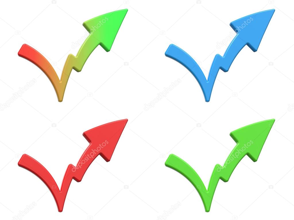 Colorful Check Marks on White Background. Stock Illustration by ... Colorful Check Marks on White Background. Stock Illustration by ...