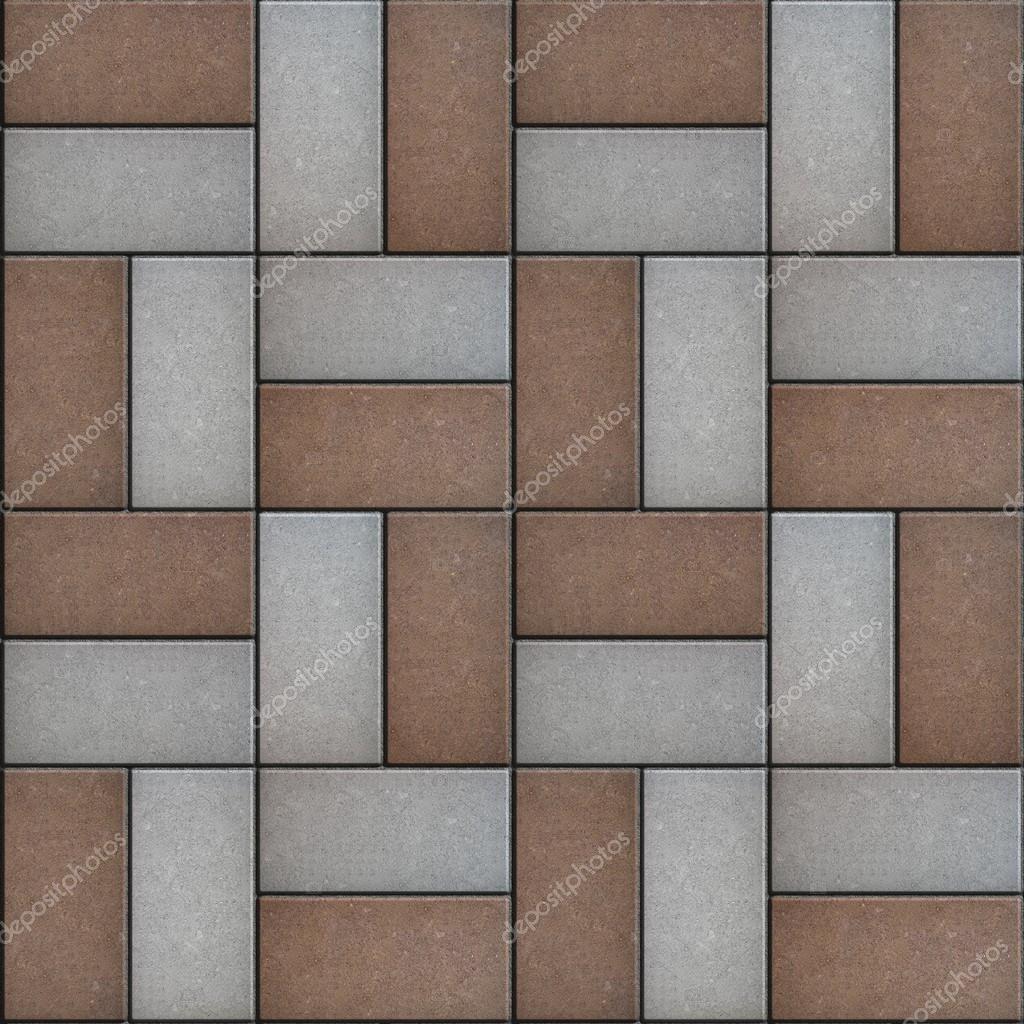 Rectangular Paving Slabs Laid as Decorative. Seamless Texture. — Stock ...