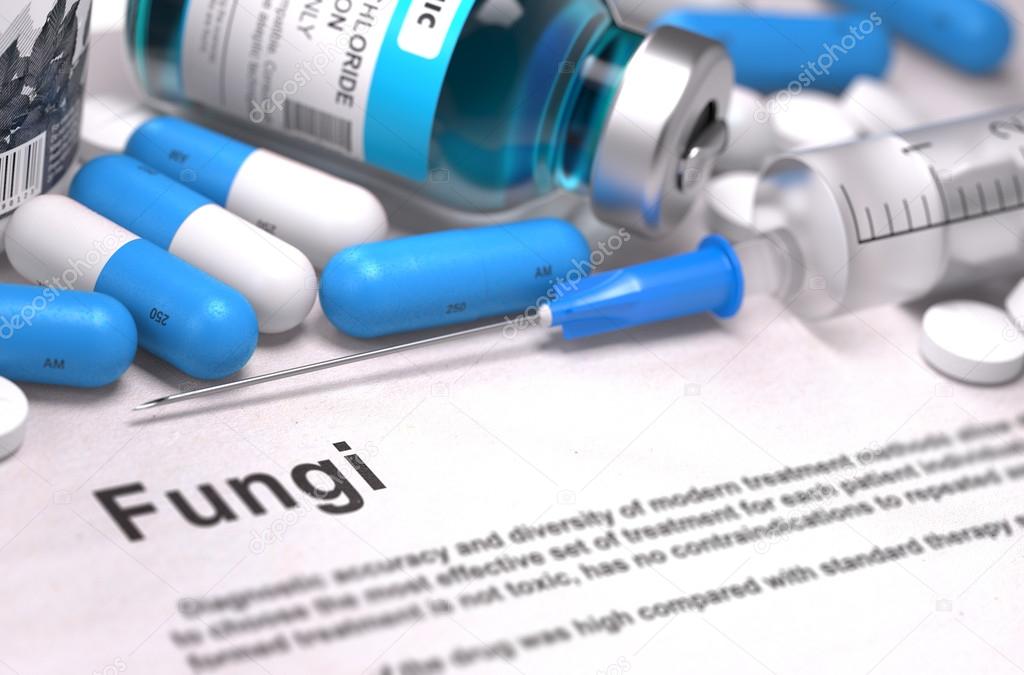 Fungi Diagnosis. Medical Concept. Composition of Medicaments. — Stock ...