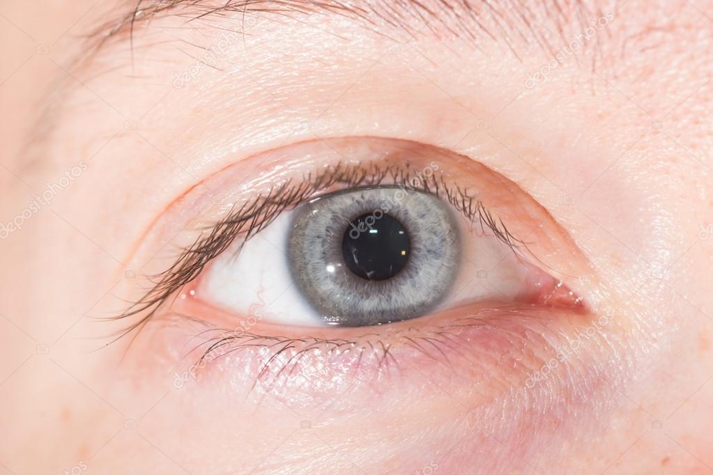 Normal grey iris at eye test — Stock Photo © arztsamui #90112212