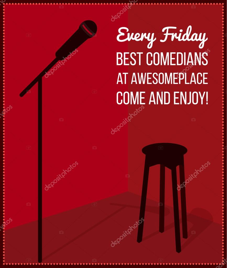 Stand up comedy event poster Stock Vector by ©kotokomi 67157795