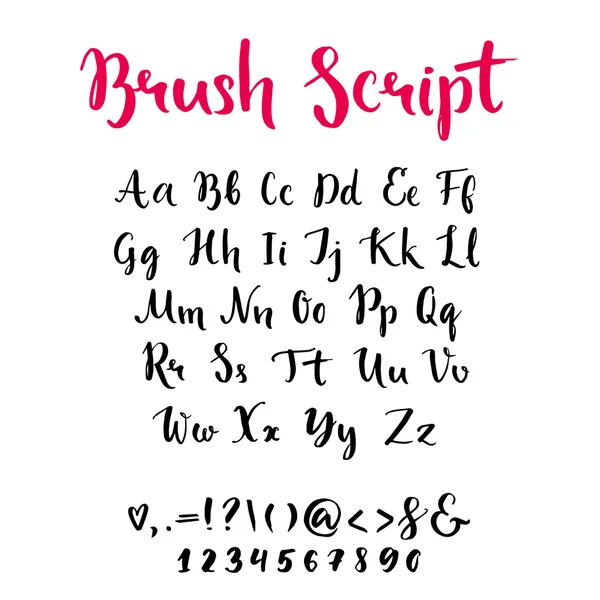 100,000 Brush script alphabet Vector Images | Depositphotos