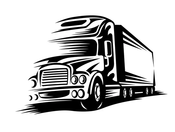 Moving Truck Clipart Black And White