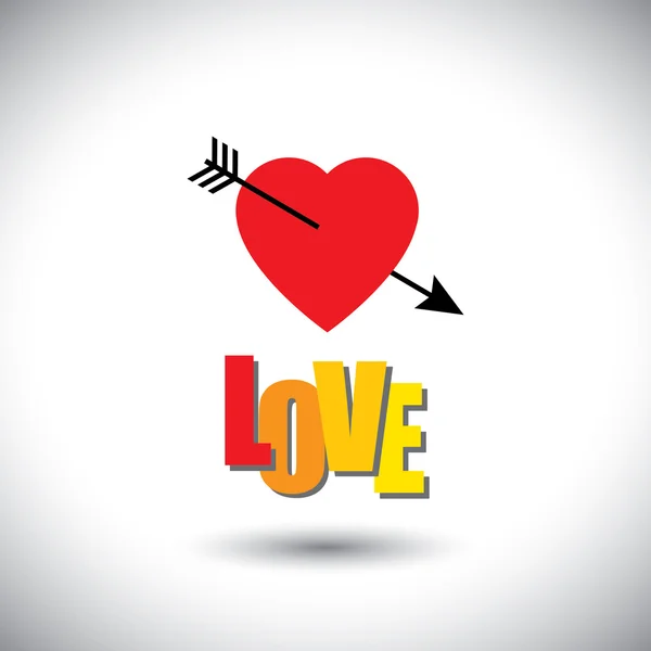 Kalp ve ok vektörler | Kalp ve ok vektör çizimler, vektörel grafik ...