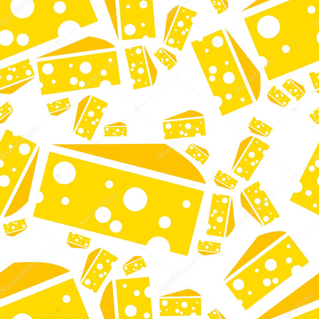 Cheese Seamless Pattern — Stock Vector © Glorcza 53250995
