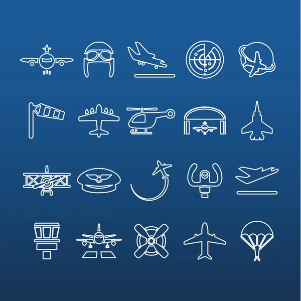 Aeronautical icons pattern eps10 Stock Vector Image by ©martin951 #38783393