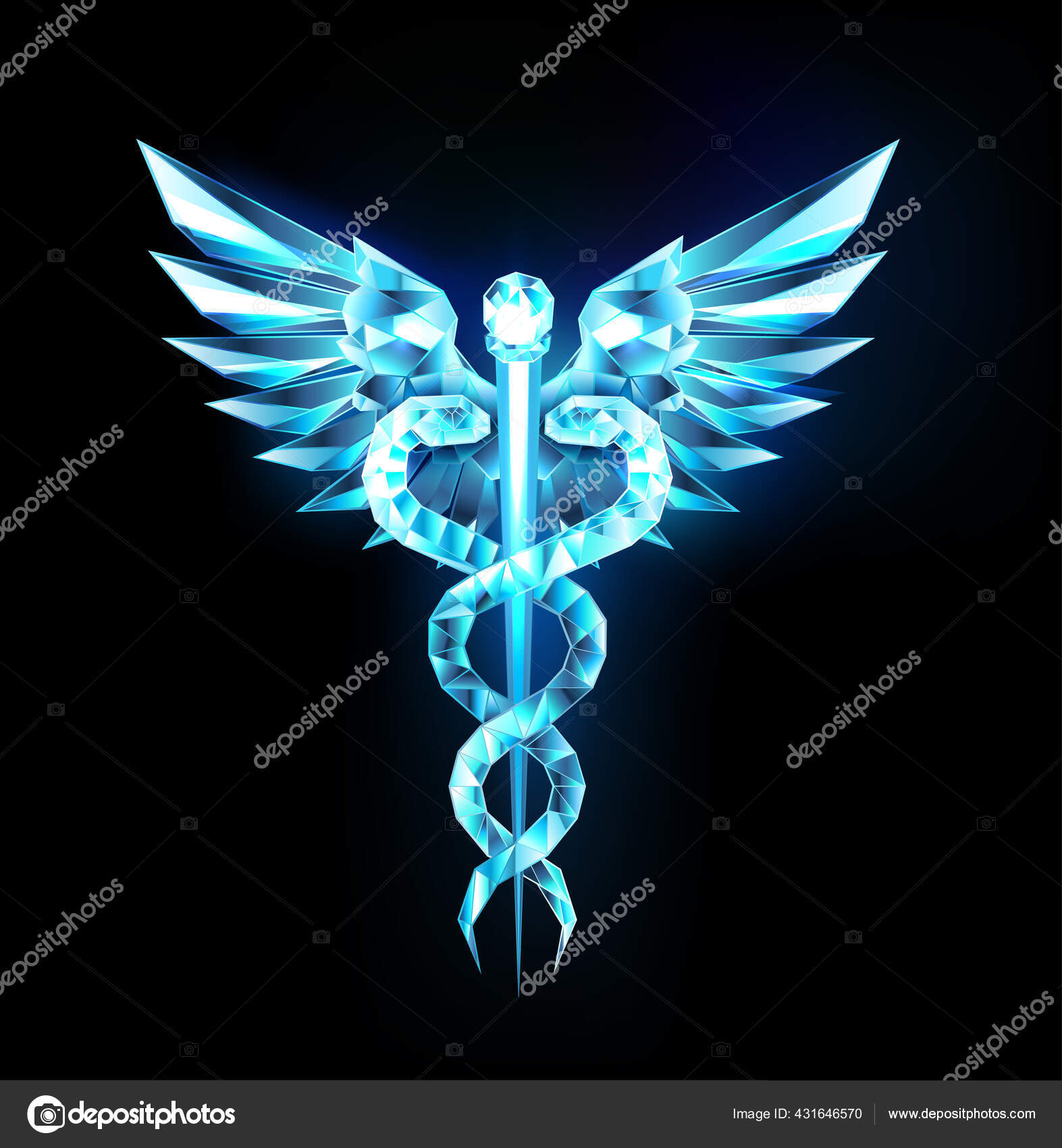 Dark Blue Medical Symbol