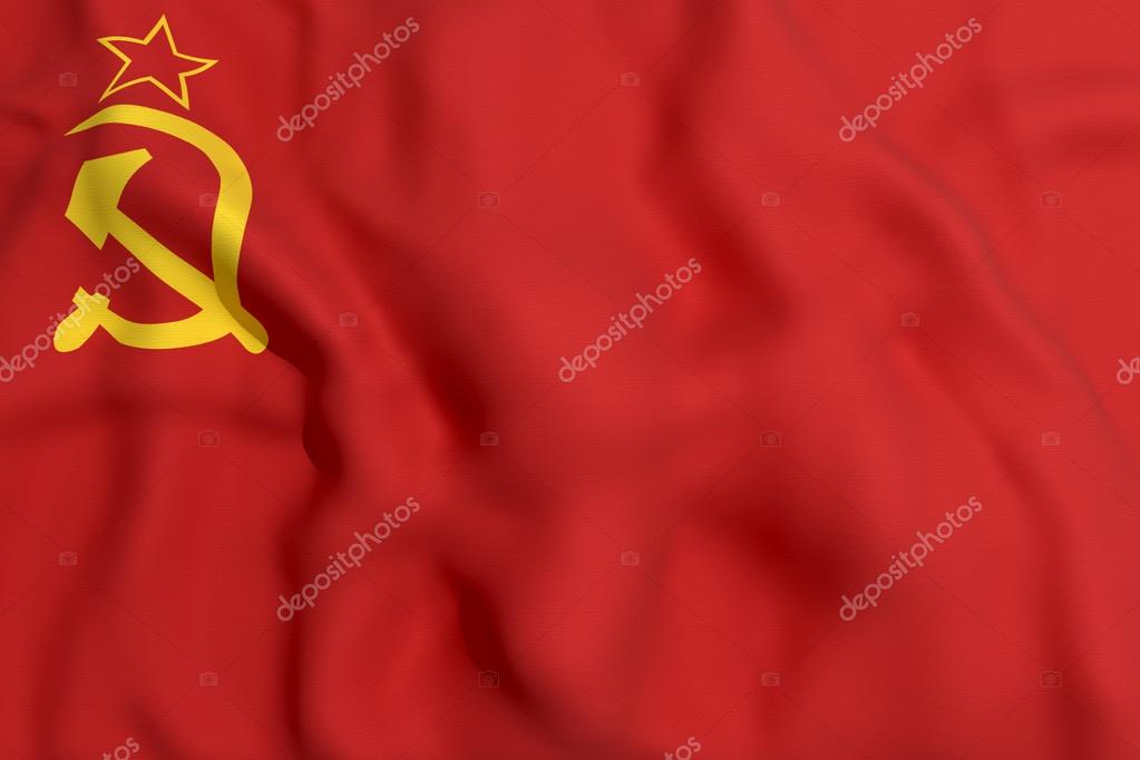 Communist Flag Waving