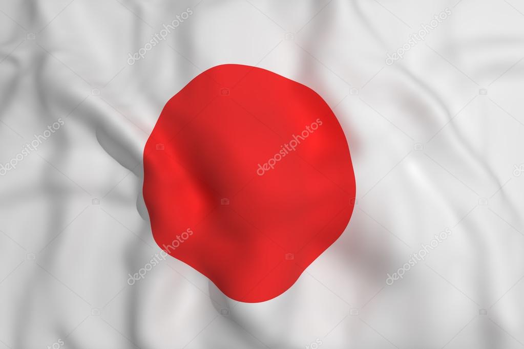 Japanese Flag Waving
