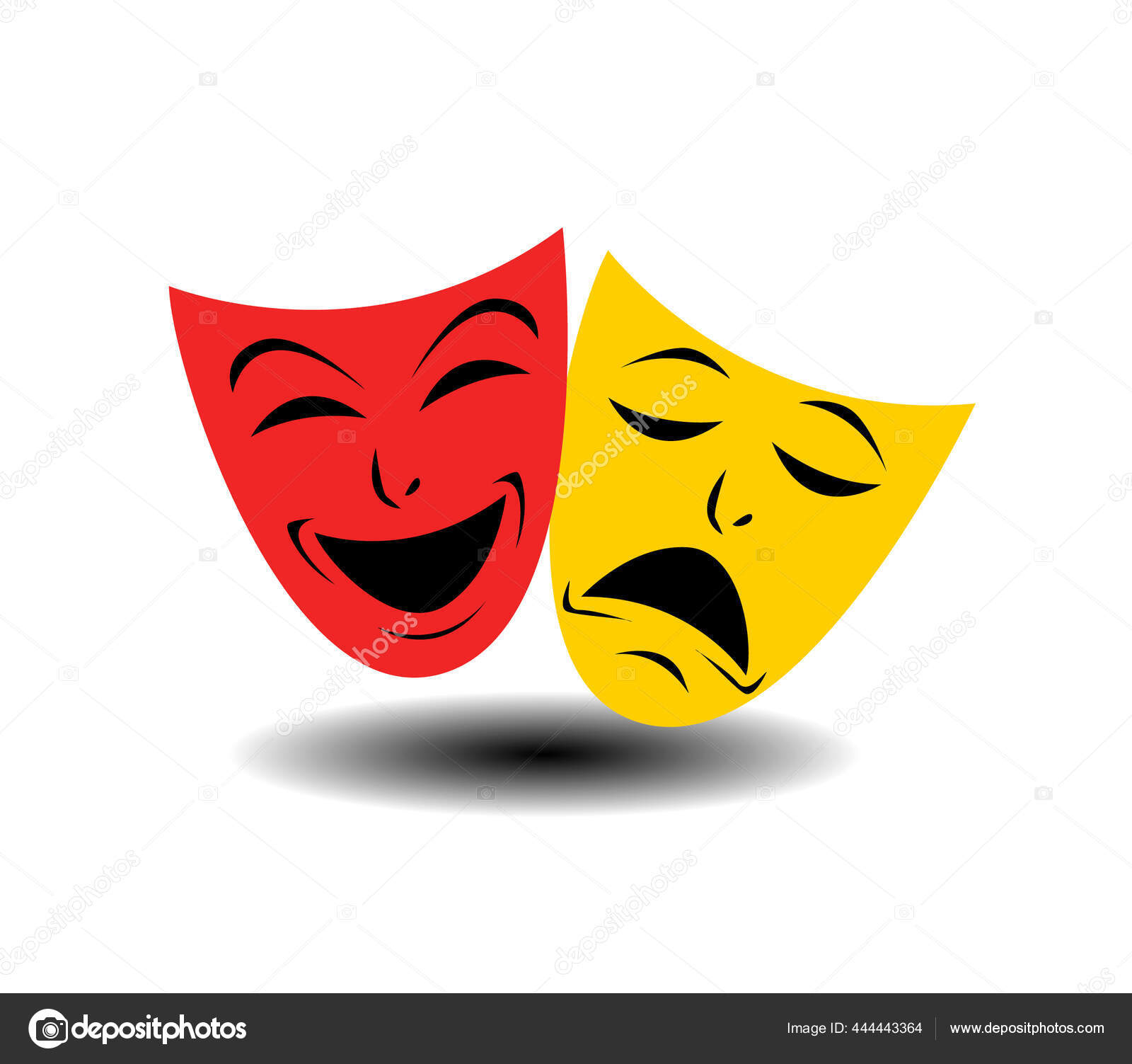 Happy And Sad Drama Faces