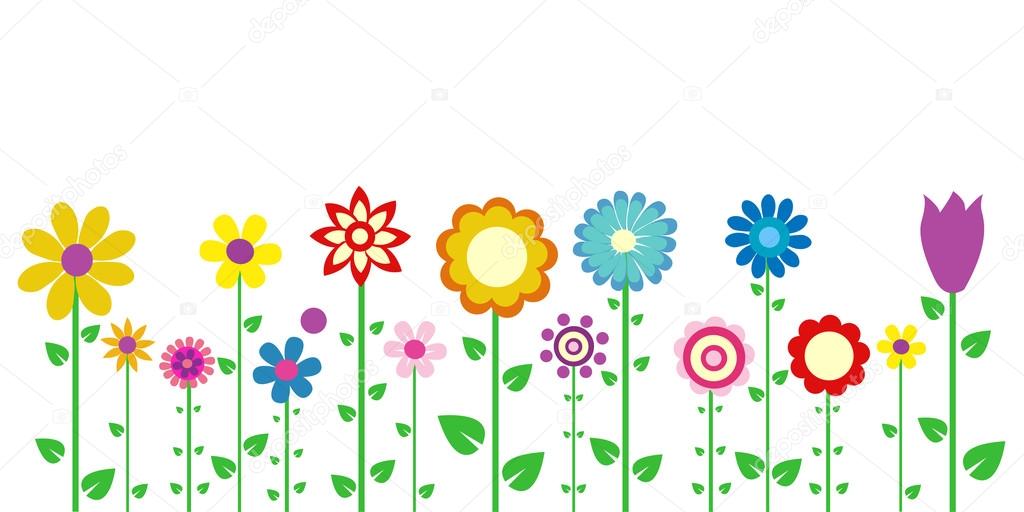 Spring Flower Outline Clip Art Free | Best Flower Site