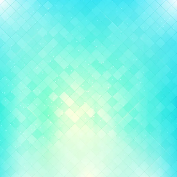 Bright blue square mosaic vector background - Stock Image - Everypixel