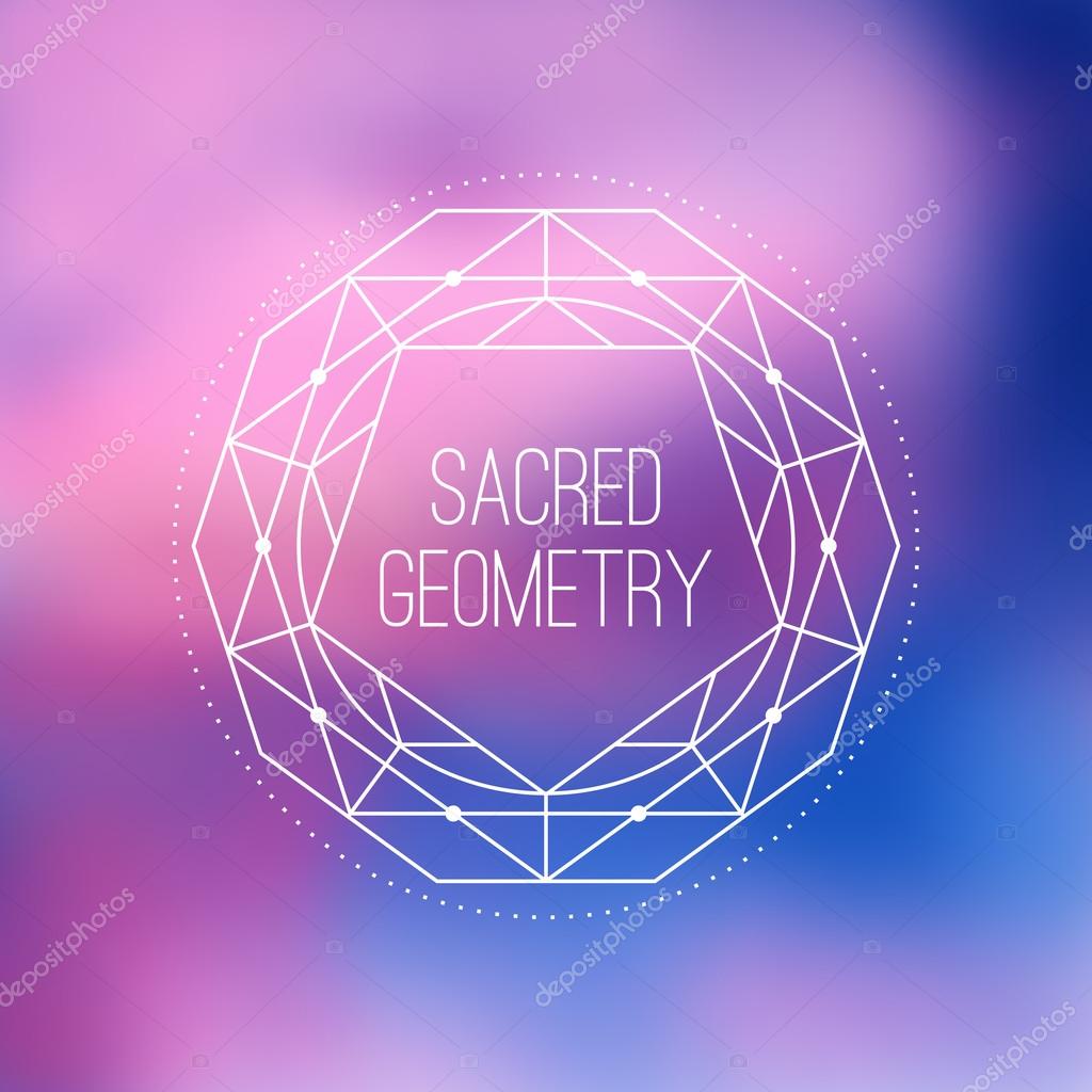 Sacred geometry vector sign. Flower of life symbol Stock Vector by ...