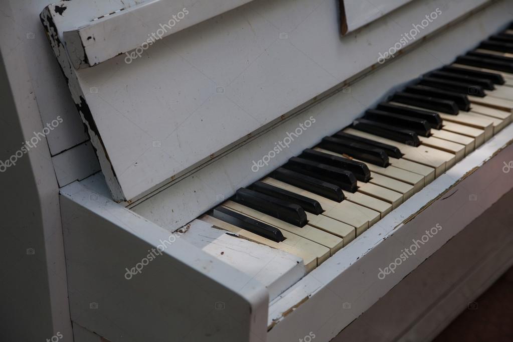 Old piano keys Stock Photo by ©tinnko 65242317