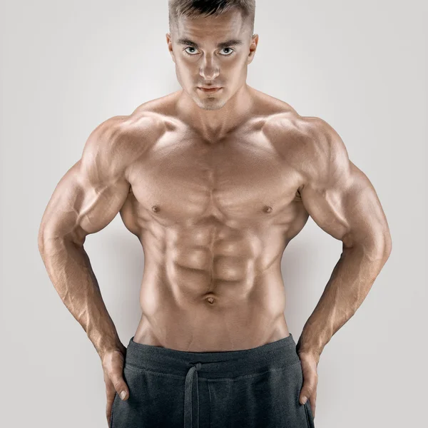 Handsome and young power athletic man with great physique Stock Photo ...