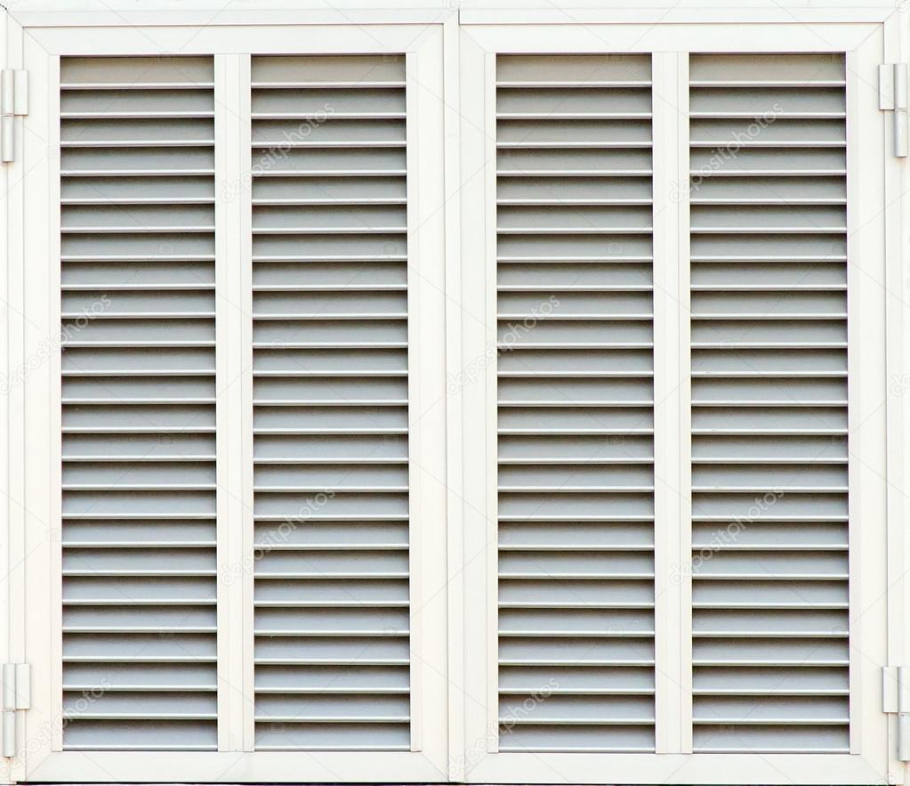 Window with white shutters. Close-up view. Stock Photo by ©mproduction ...