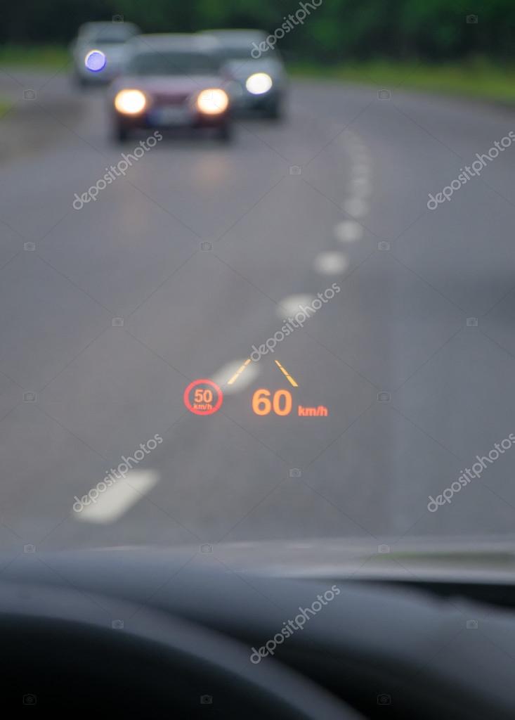 Car HUD. Modern car Head-up display. Stock Photo by ©mproduction 79004810