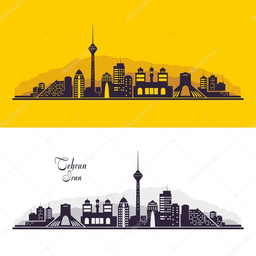 Tehran Iran city skyline ⬇ Vector Image by © nnfotograf | Vector Stock 109847444
