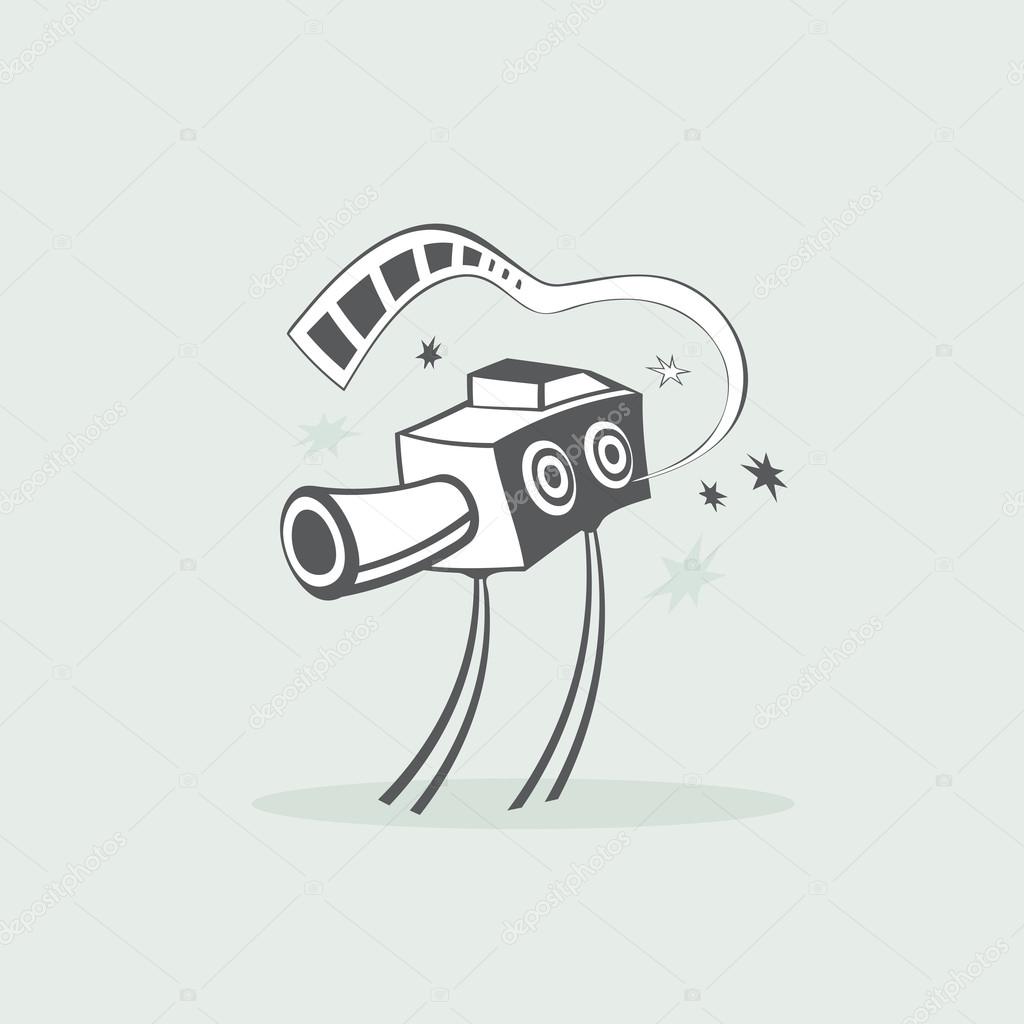 Cinema retro projector Stock Vector Image by ©nnfotograf #95710360