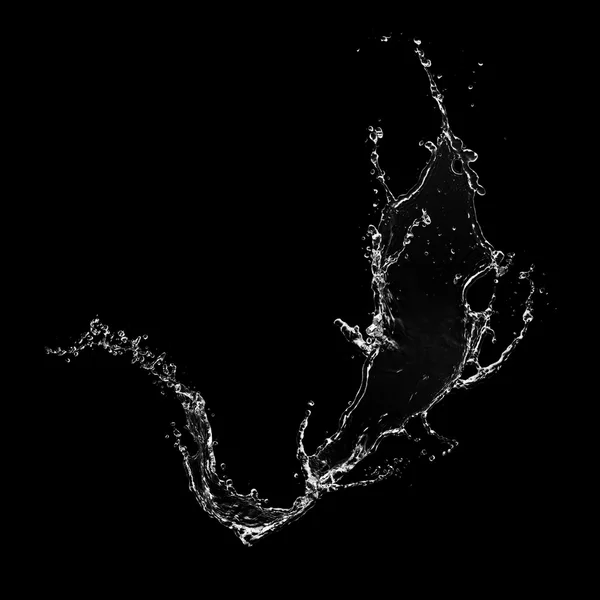 Water Splash Effect Black Background