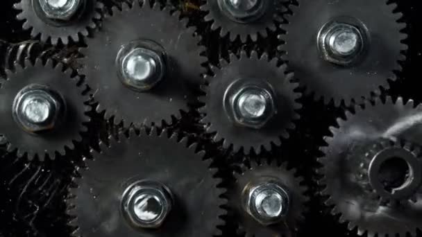 Super Slow Motion Rotating Engine Steel Wheels Oil Splashes Filmed ...