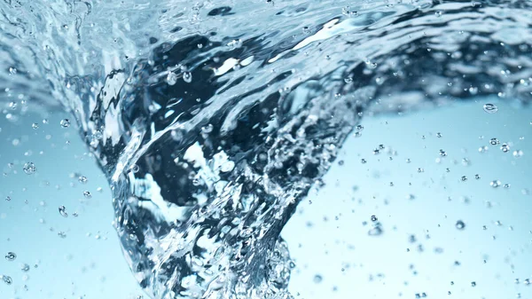 Detail Whirling Water Bubbles Closeup Abstract Aqua Background Stock ...