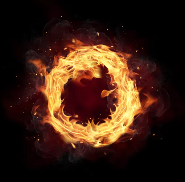 Fire circle — Stock Photo © jag_cz #40346871