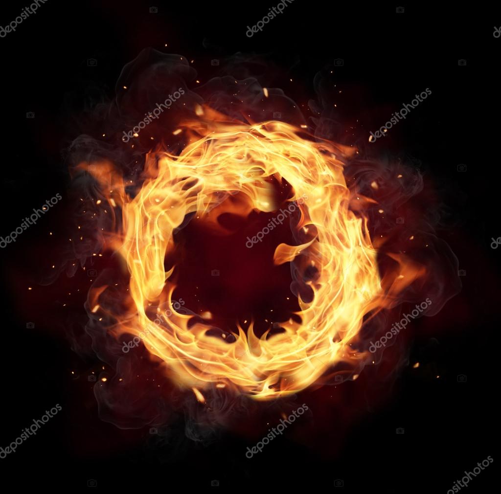 Fire circle — Stock Photo © jag_cz #54812735
