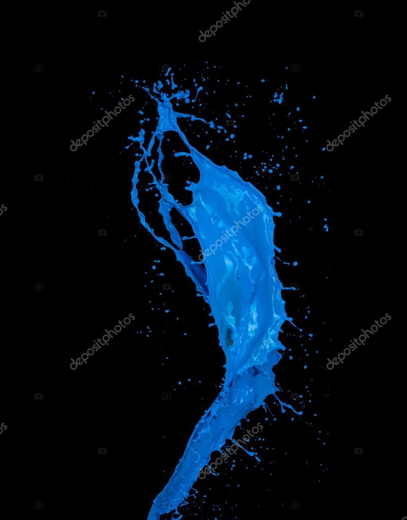 Dark Blue Paint Splash