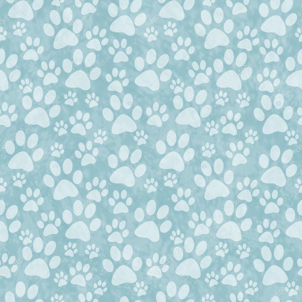 Paw Print Background Blue