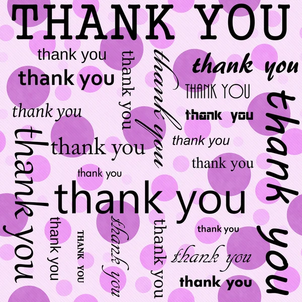 Thank You Design with Purple Wavy Stripes Tile Pattern Repeat Ba Stock ...