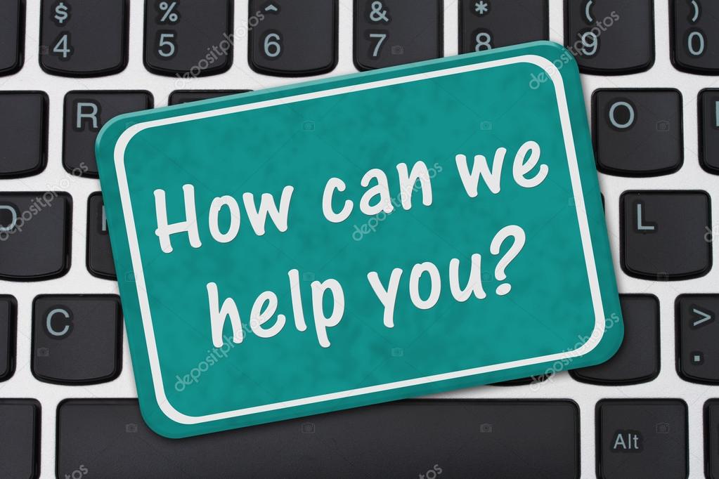 How can we help you Sign — Stock Photo © karenr #108294366