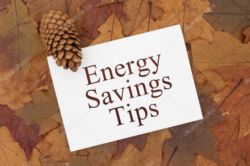 Energy Savings Tips Message Stock Photo by ©karenr 124465036