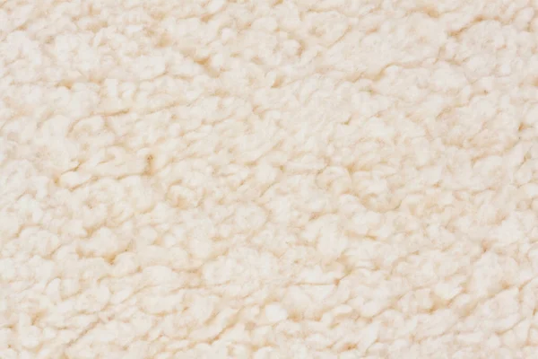 Beige sherpa textured plush fabric material background Stock Photo by ...