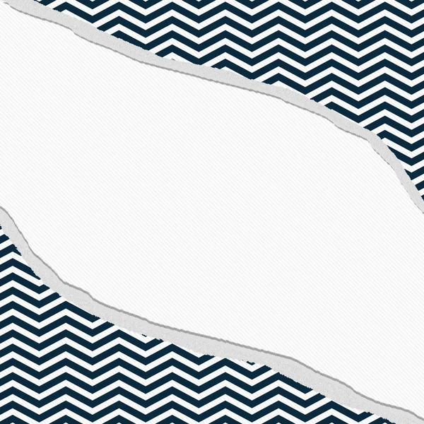 Navy Blue and White Chevron Frame with Torn Background - Stock Image ...