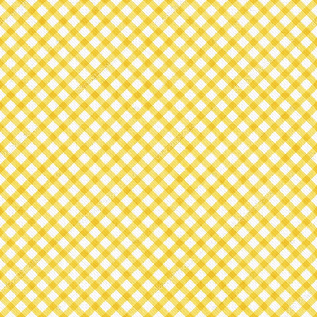 Yellow Gingham Background
