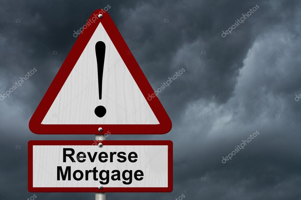 Reverse Mortgage Caution Sign — Stock Photo © karenr #55484707