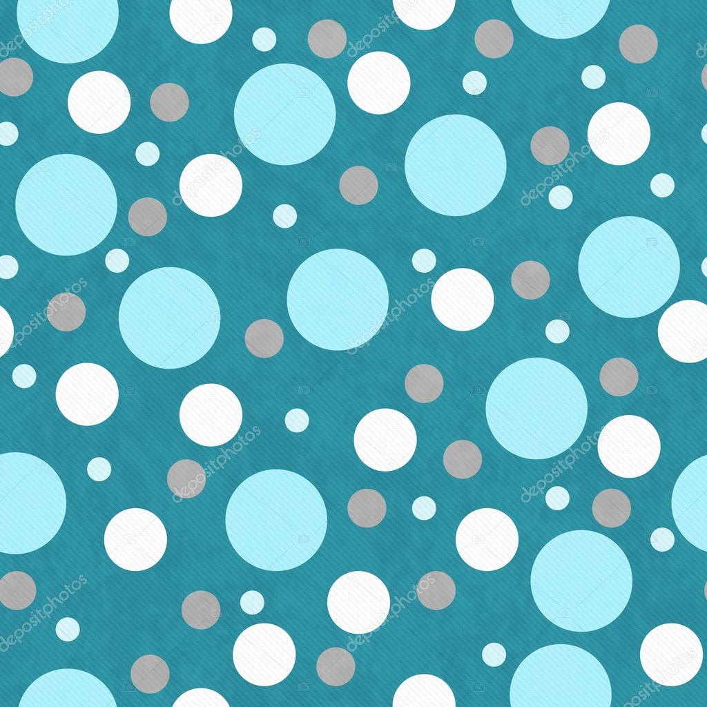 Teal And White Polka Dot Background