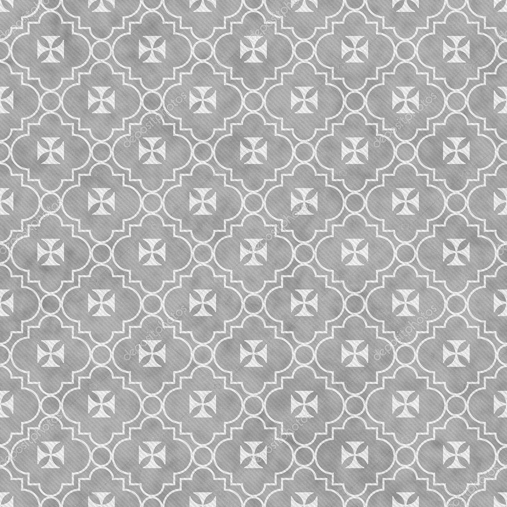Gray and White Maltese Cross Symbol Tile Pattern Repeat Backgrou Stock ...