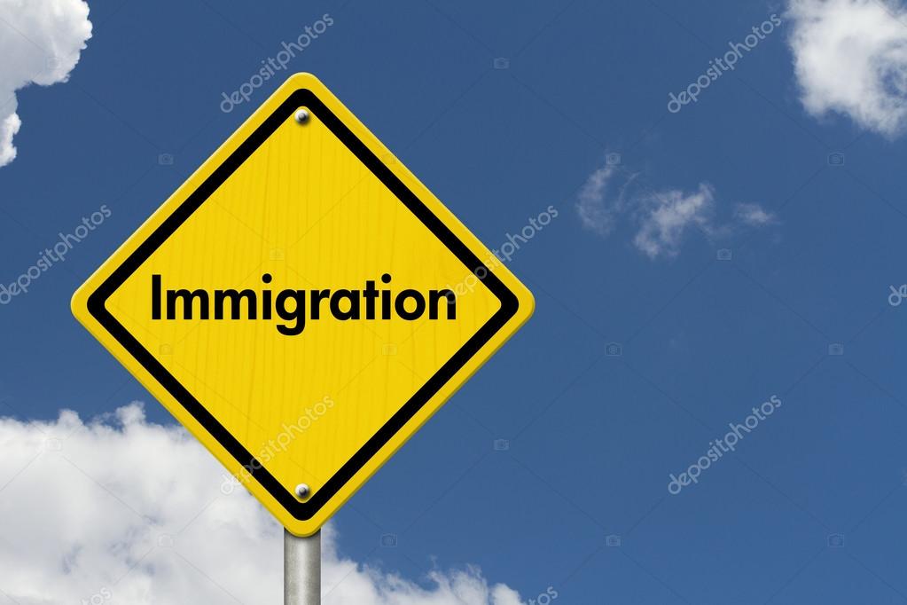 Immigration Caution Sign