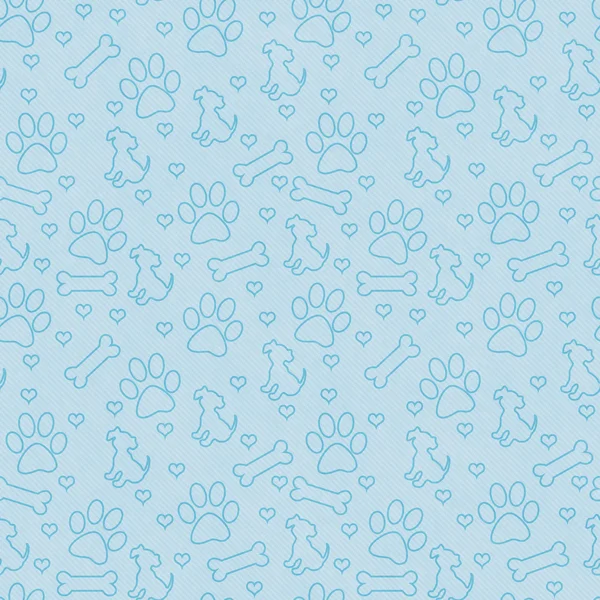 Paw Print Background Blue