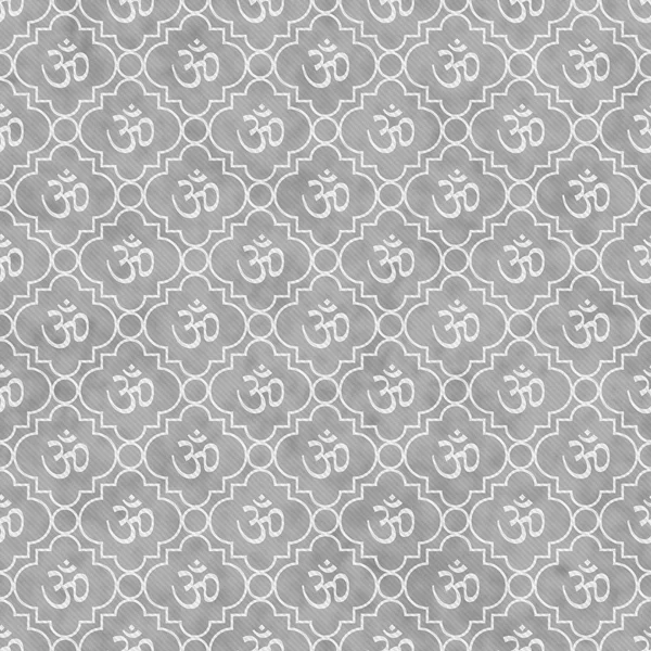 Black and White Aum Hindu Symbol Tile Pattern Repeat Background Stock ...