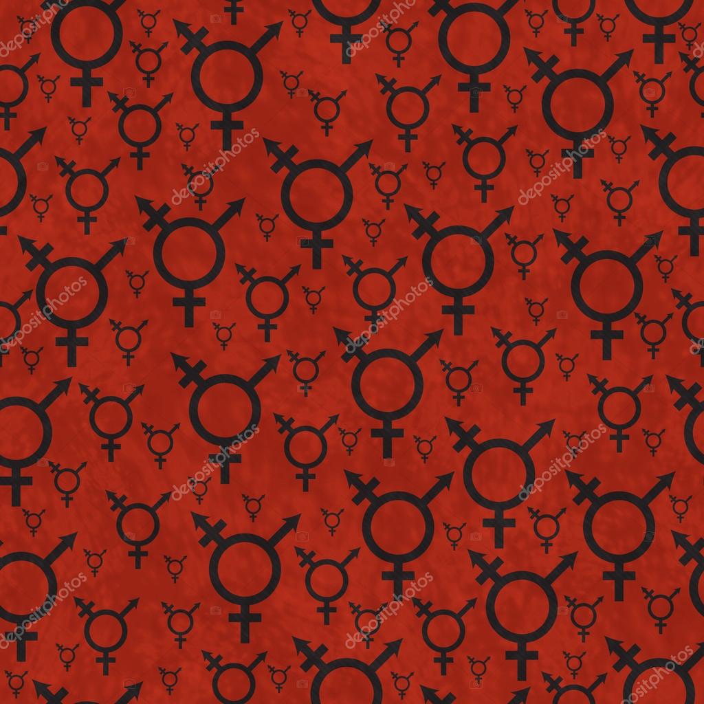 Red and Black Transgender Symbol Tile Pattern Repeat Background Stock ...